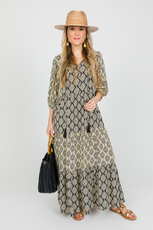 Curator Colorblock Maxi, Black - New Arrivals - The Blue Door Boutique