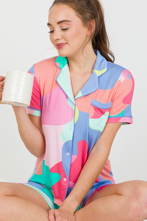 Charlotte Soft PJ Set, Fade Away - MOVING SALE - The Blue Door Boutique