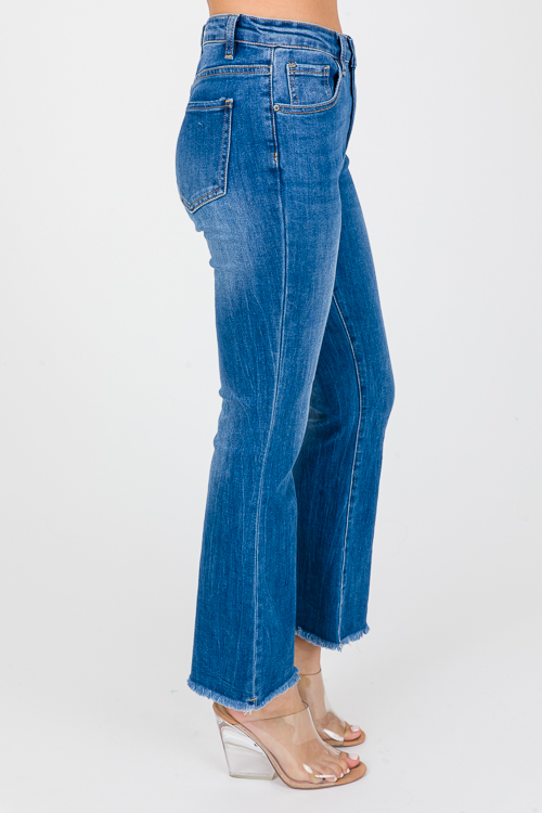Ally Frayed Flare Jeans - New Arrivals - The Blue Door Boutique
