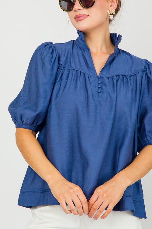 The Sophie Shirt, Denim Blue - New Arrivals - The Blue Door Boutique