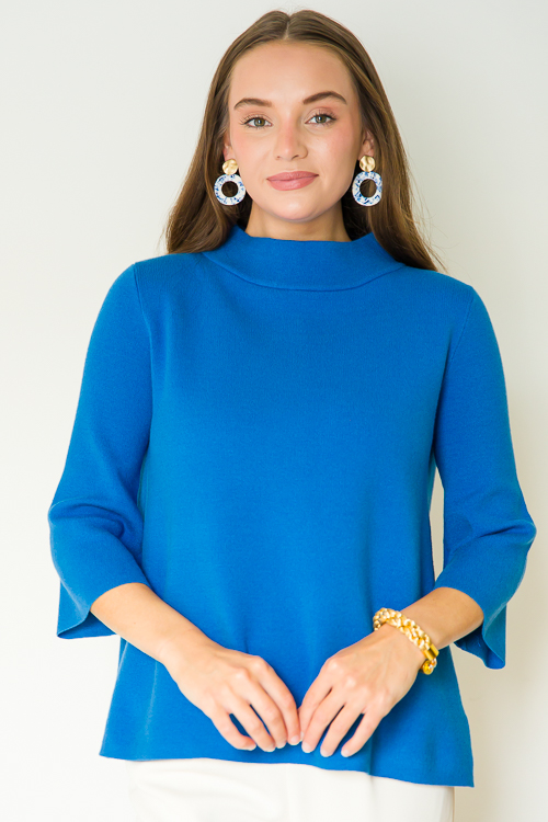 Audrey Sweater, French Blue - New Arrivals - The Blue Door Boutique