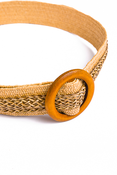 Braided Straw Belt - Accessories - The Blue Door Boutique