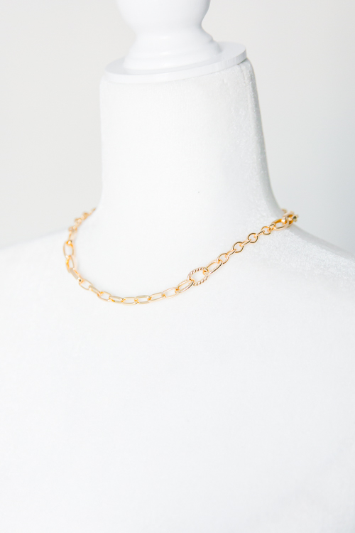 Multi Link Chain Necklace - New Arrivals - The Blue Door Boutique