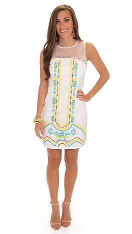 OMG Dress, White - The Blue Door Boutique