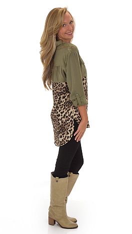Safari Swag Top - SALE - The Blue Door Boutique
