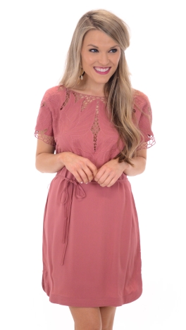 Floral Mesh Frock - Dresses w/ Sleeves - Dresses - The Blue Door Boutique