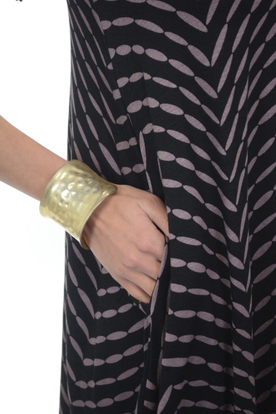 Lookie Loo Dress, Taupe Cylinders - Dresses w/ Sleeves - Dresses - The ...