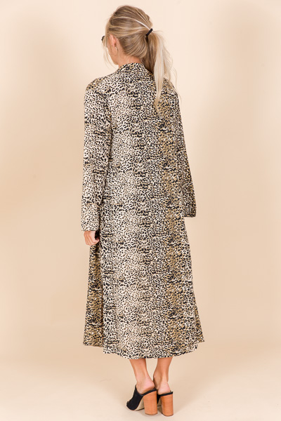 Leopard Print Duster - Jackets / Coats / Vests / Blazers - Tops - The ...