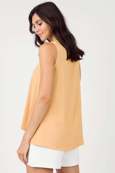 The Essential Tank Top, Honey Mustard - Short Sleeve & Sleeveless ...