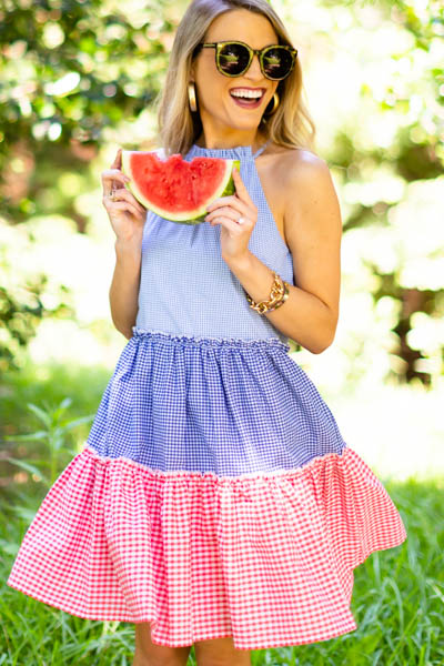 Summer Picnic Dress - Sale - The Blue Door Boutique